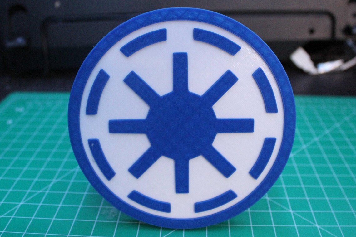 Galactic Republic Emblem 3D Printed Logo Sign Wall Desk Shelf Art - Etsy