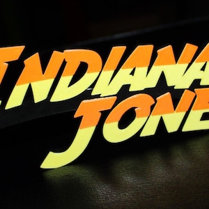 Indiana Jones 3D Printed Logo Sign Wall Desk Shelf Art - Etsy