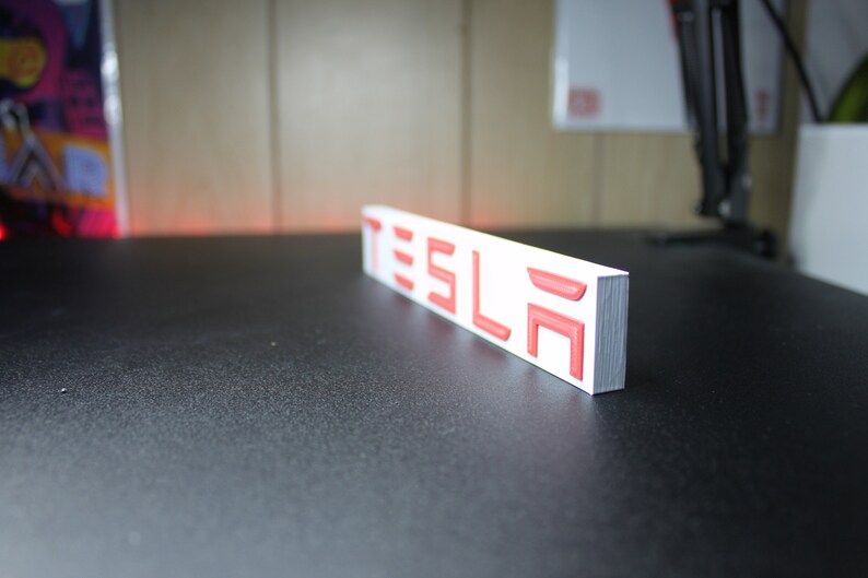 Tesla3d Printed Logo Art - Etsy