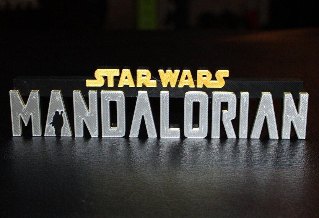 Mandalorian 3D Printed Logo Sign Wall Desk Shelf Art - Etsy