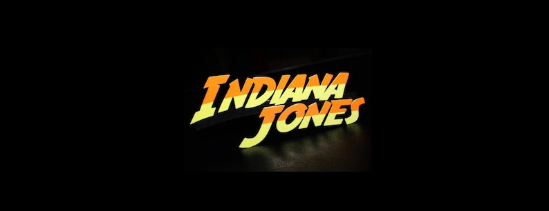 Indiana Jones 3D Printed Logo Sign Wall Desk Shelf Art - Etsy