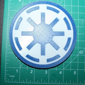Galactic Republic Emblem 3D Printed Logo Sign Wall Desk Shelf Art - Etsy