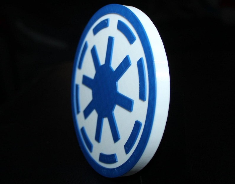 Galactic Republic Emblem 3D Printed Logo Sign Wall Desk Shelf Art - Etsy