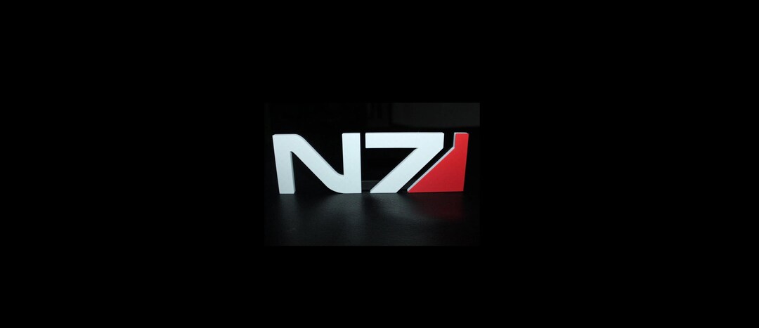 Mass Effect N7 3D Printed Logo Sign Wall Desk Shelf Art - Etsy
