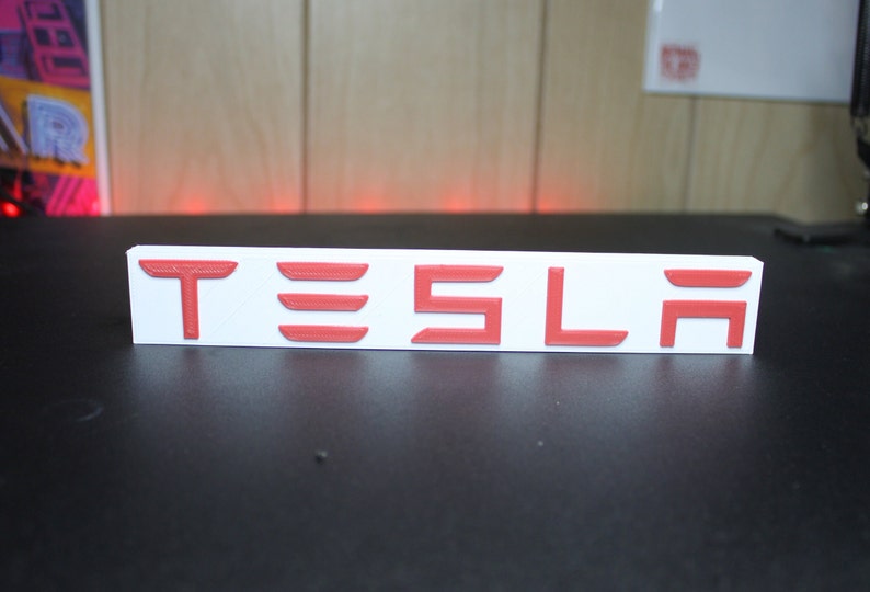 Tesla3d Printed Logo Art - Etsy