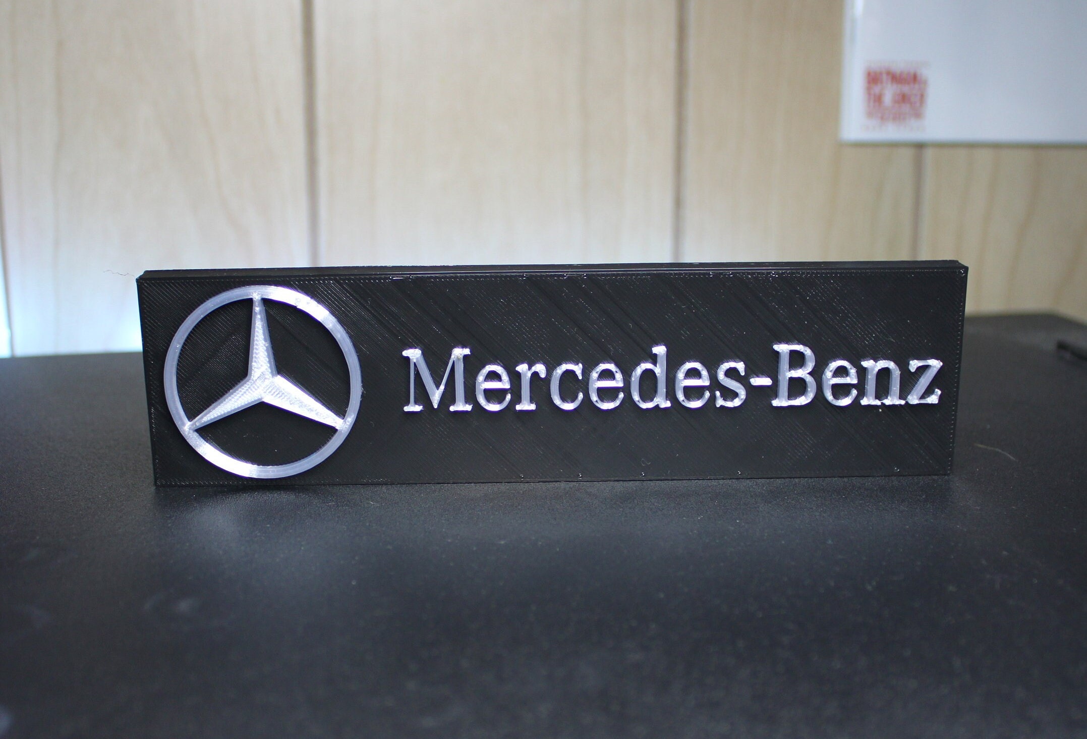 Mercede-benz 3D Printed Logo Art - Etsy