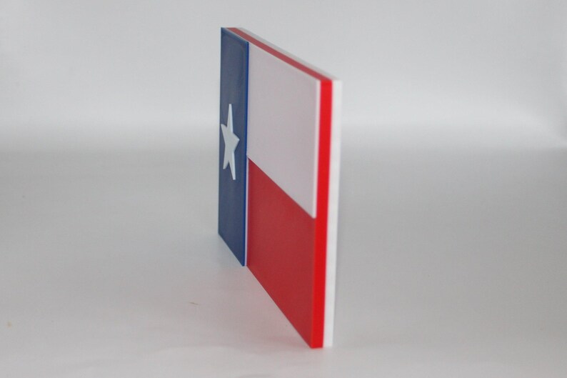 Texas Flag 3D Printed Logo Sign Wall Desk Shelf Art - Etsy