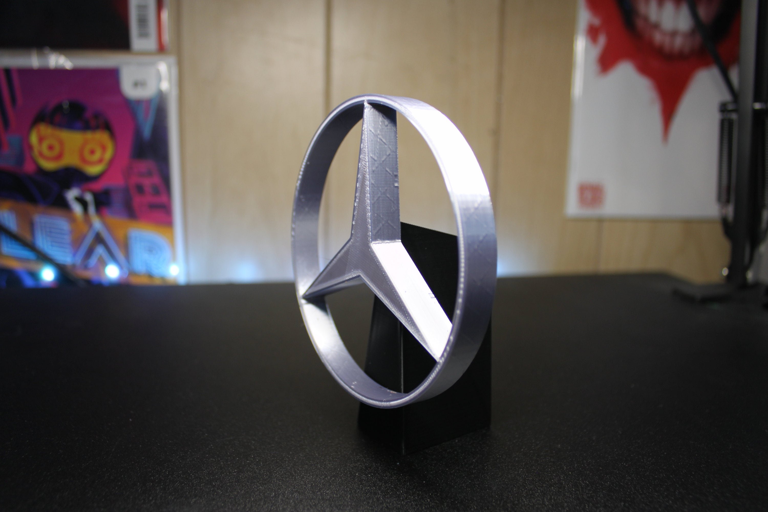 Mercedes 3D Printed Logo Art - Etsy