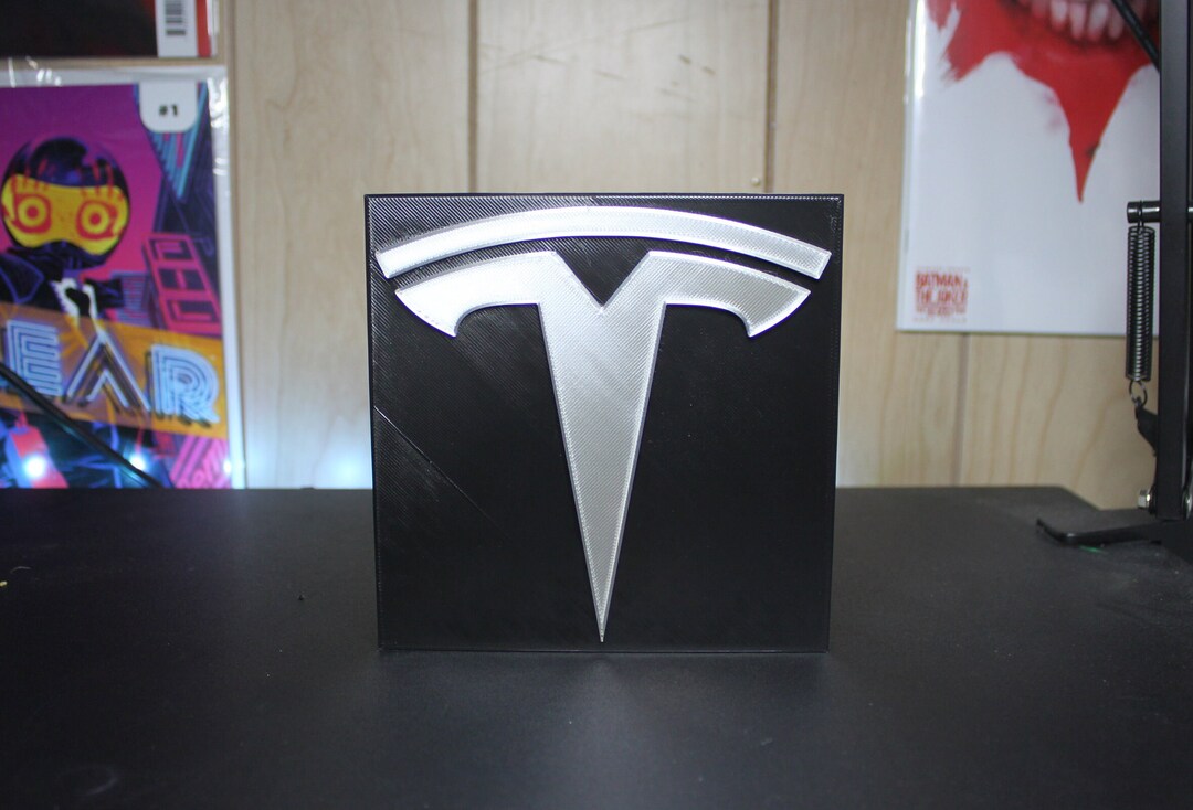 Tesla3d Printed Logo Art - Etsy