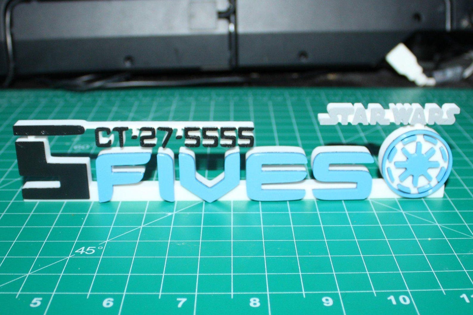 Fives 3D Printed Logo Sign Wall Desk Shelf Art - Etsy