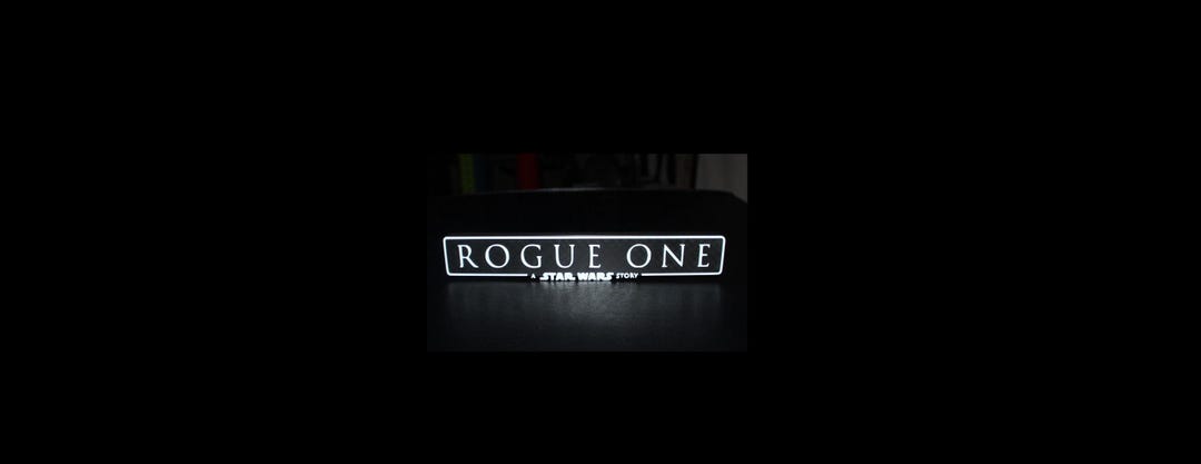 Rouge One a Star Wars Story 3D Printed Logo Art - Etsy