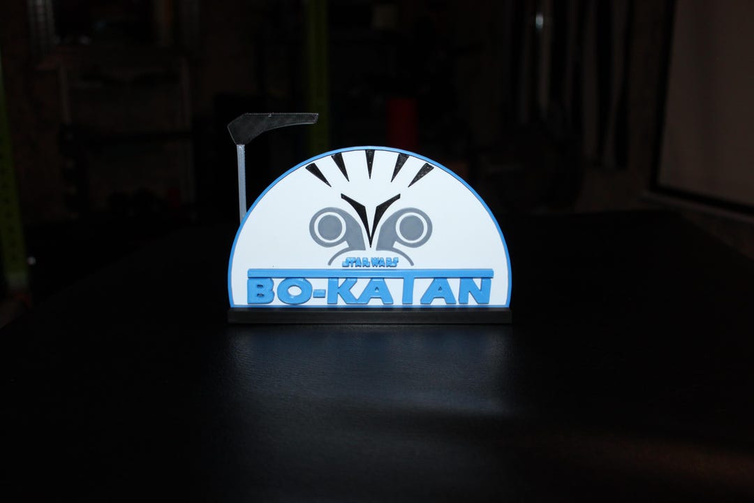 Bo-katan 3D Printed Logo Sign Wall Desk Shelf Art - Etsy