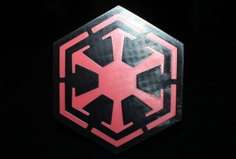 Sith Empire Emblem 3D Printed Logo Sign Wall Desk Shelf Art - Etsy