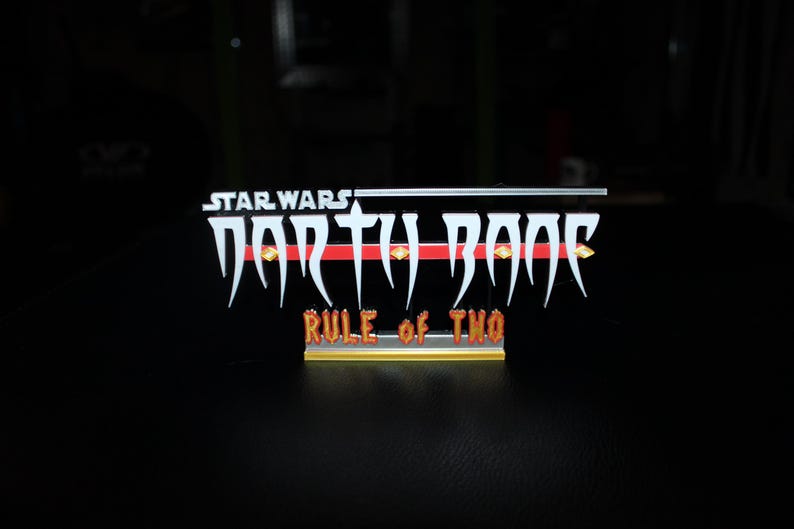 Darth Bane 3D Printed Logo Sign Wall Desk Shelf Art - Etsy