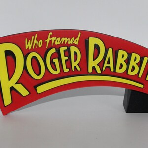 Who Framed Roger Rabbit 3D Printed Logo Sign Wall Desk Shelf Art - Etsy