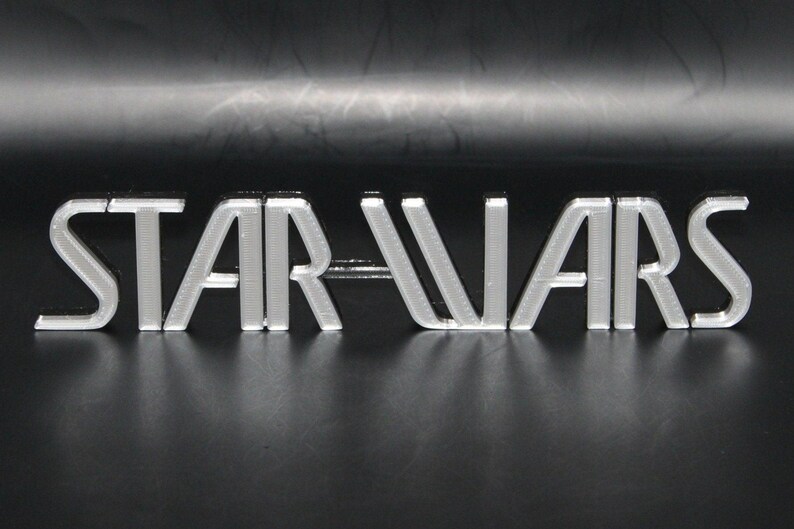 Star Wars 1976 3D Printed Logo Sign Wall Desk Shelf Art - Etsy