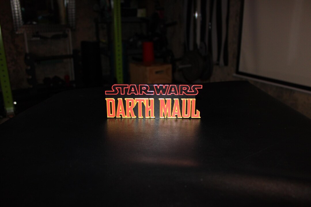 Darth Maul 3D Printed Logo Sign Wall Desk Shelf Art - Etsy
