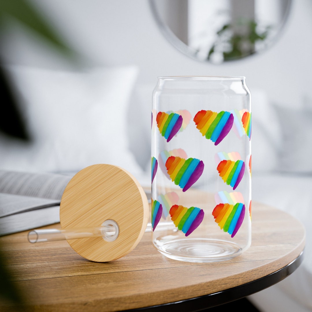 Love and Equality LGBTQ Drinkware for Pride Month LGBTQIA+ Swag Rainbow ...
