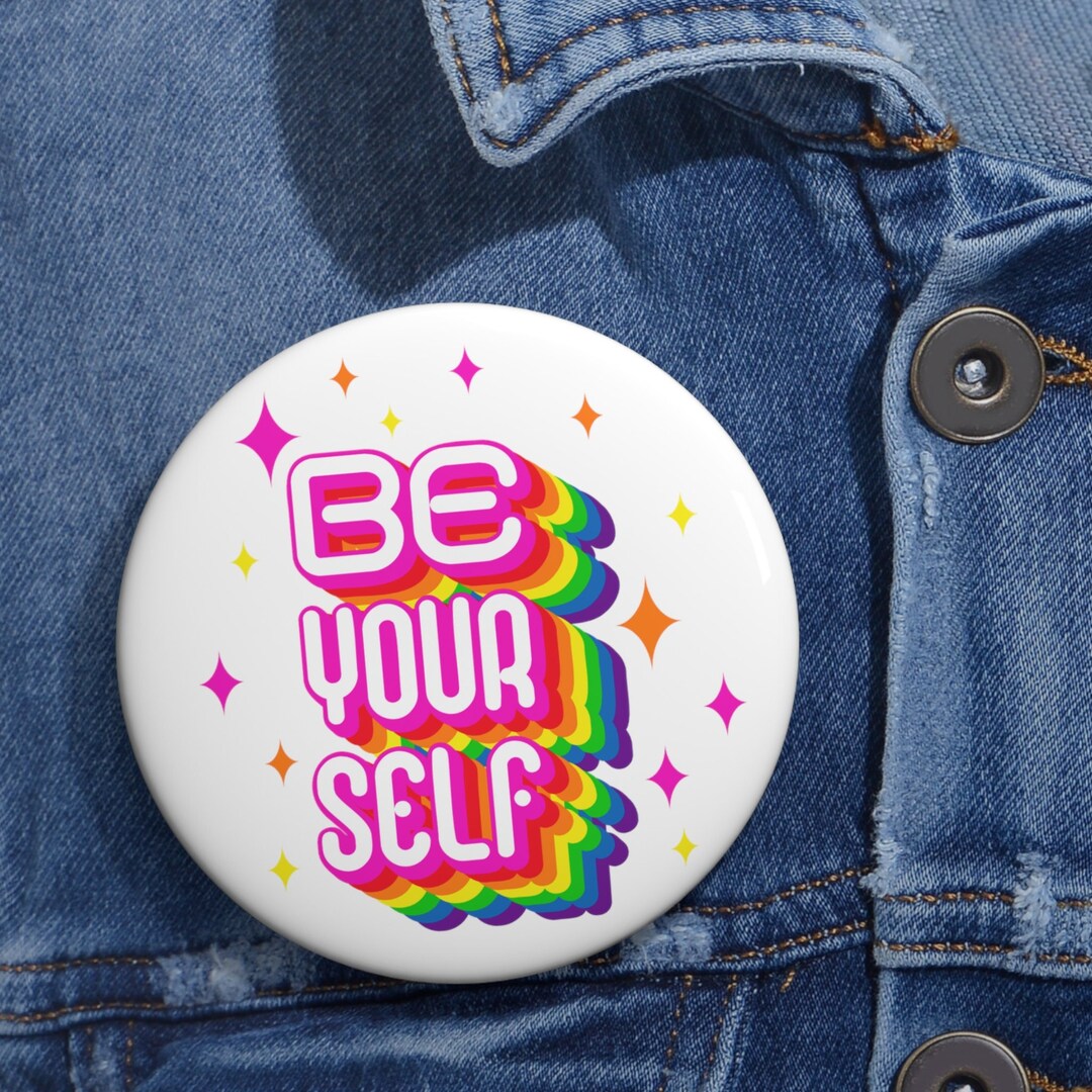 Year-round LGBTQIA Swag Pride Pin Button Inclusive Pride Month Be ...