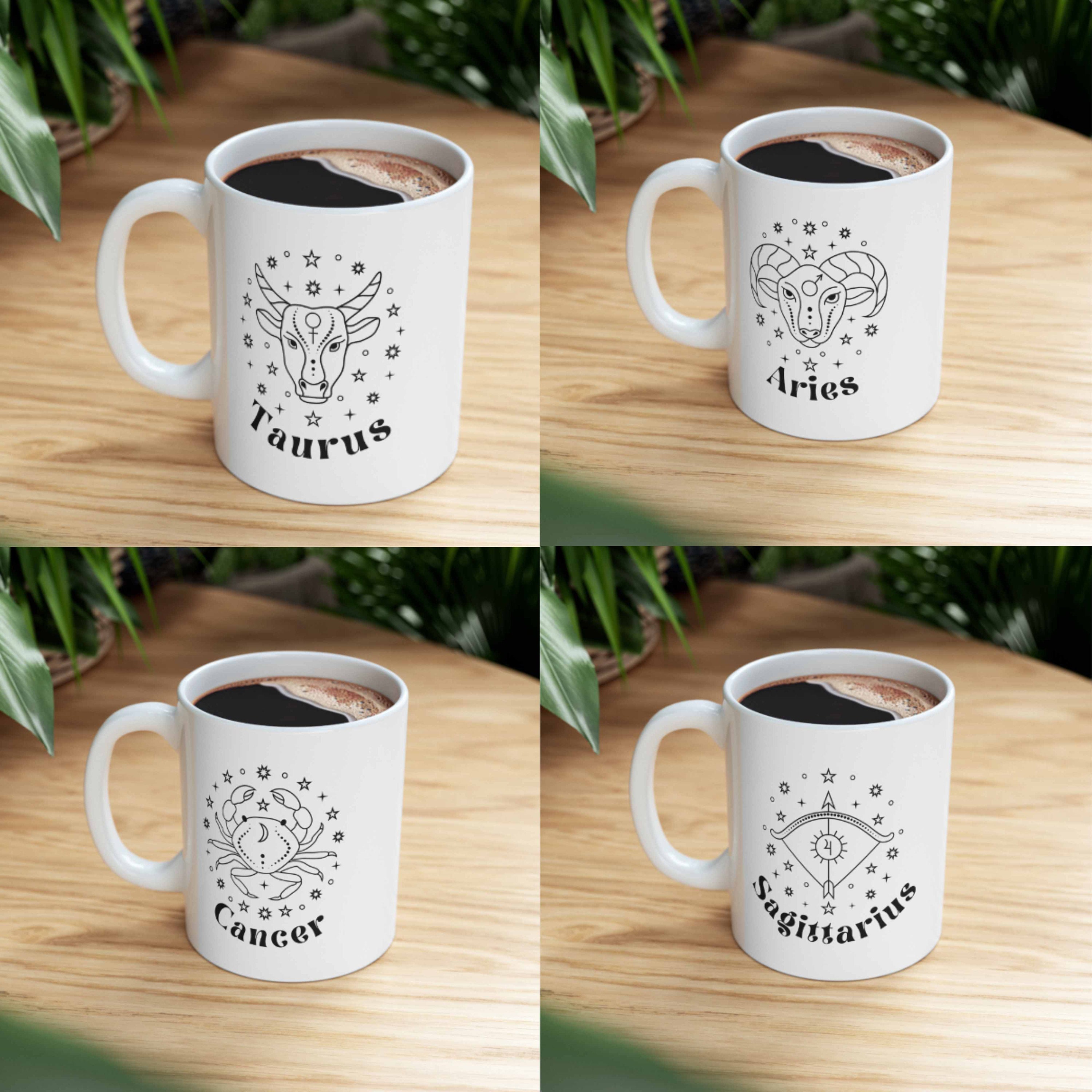 Personalized Zodiac Mug Custom Astrology Coffee Cup Horoscope Coffee ...