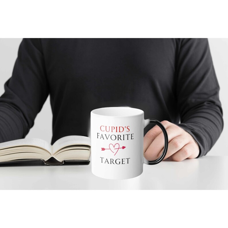 Surprise With Every Sip Cupid-themed Mug Quirky Color Changing ...