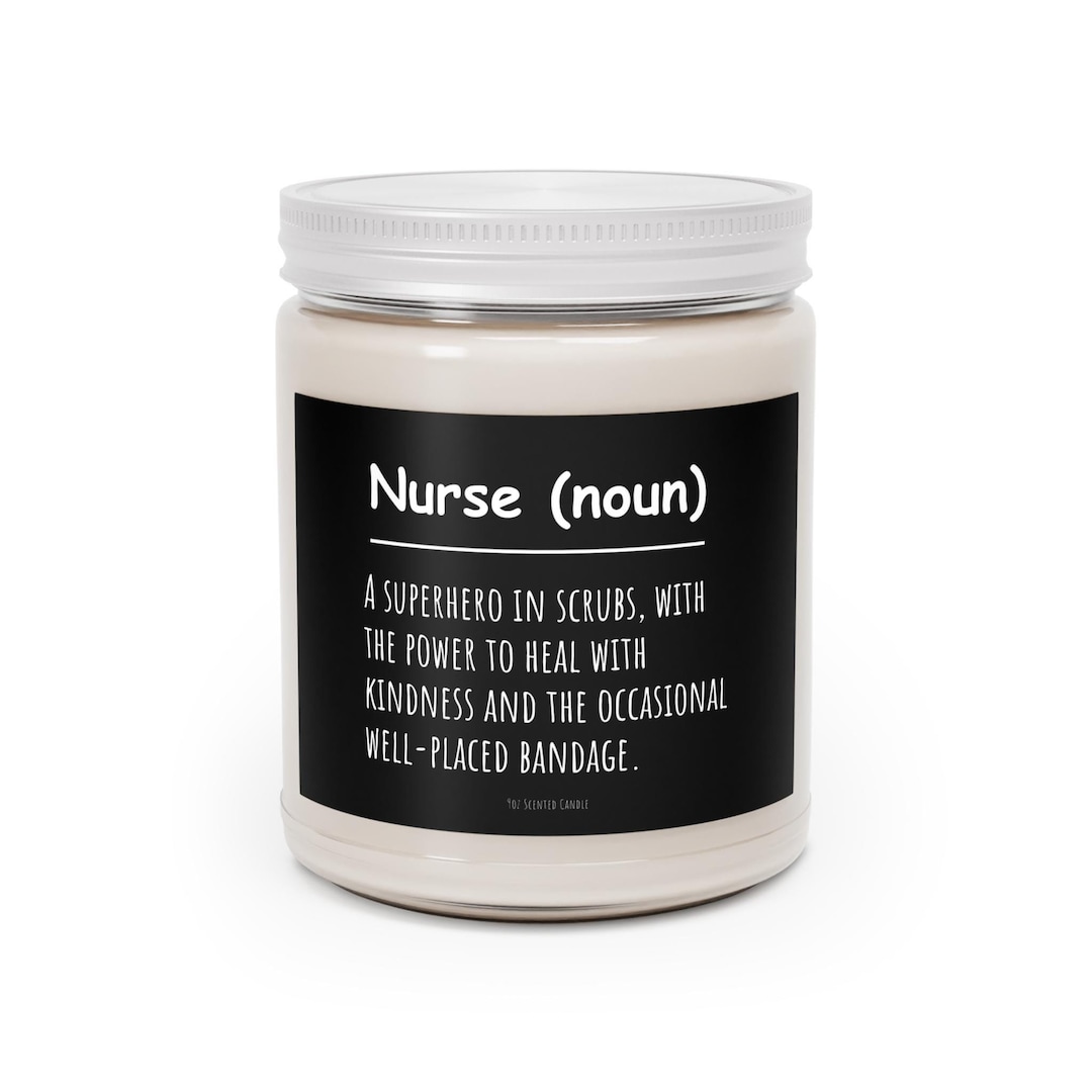 Nurse Appreciation Gift Nurse Definition Scented Candle Gift Soothing ...
