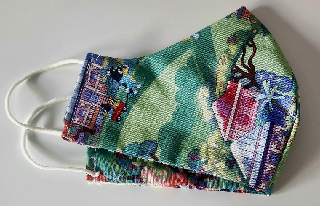 Bluey Face Mask - Etsy