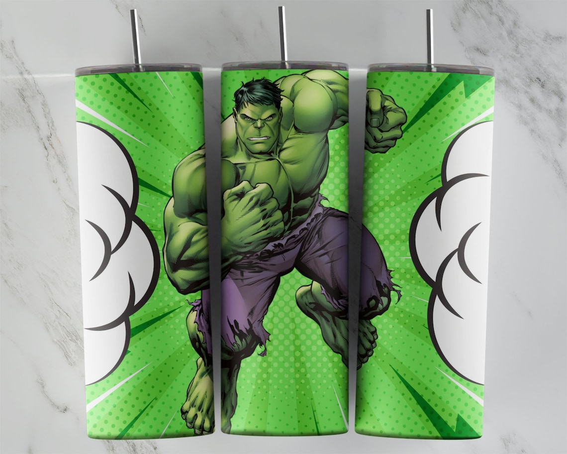 Hulk Tumbler Design, 20 Oz Skinny Tumbler Design, Sublimation Image ...