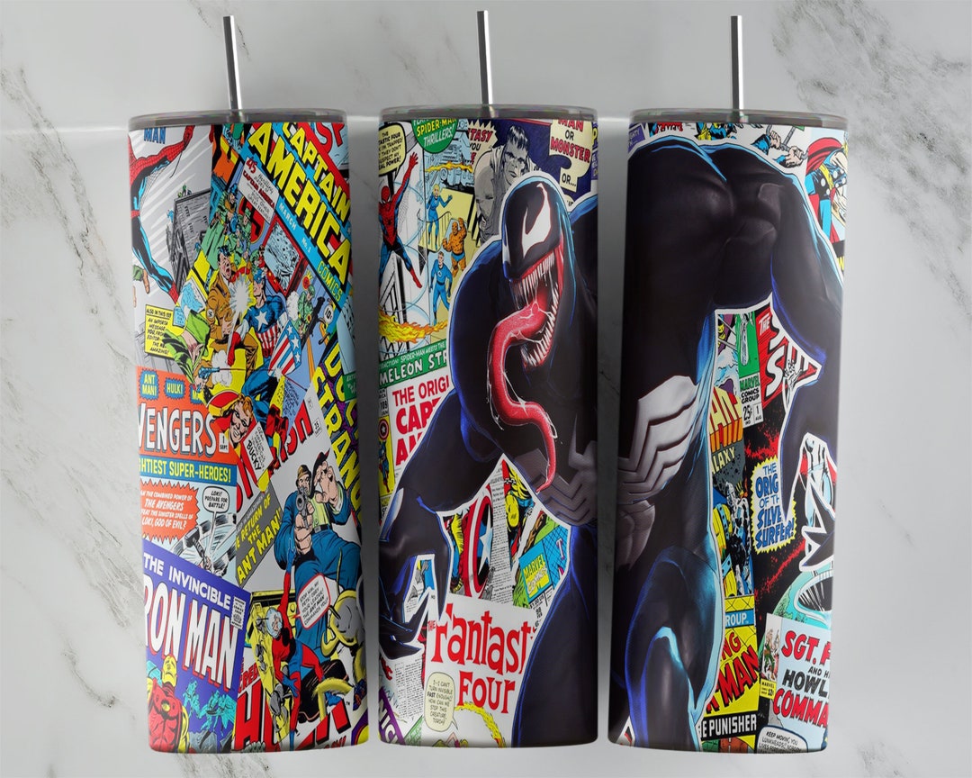 Venom Tumbler Design, 20 Oz Skinny Tumbler Design, Sublimation Image ...