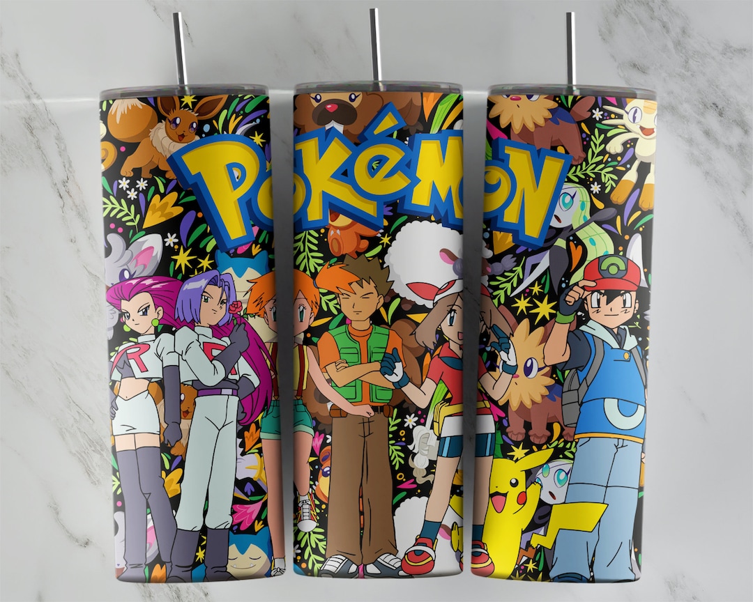 Pokemon Tumbler Design, 20 Oz Skinny Tumbler Design, Sublimation Image ...