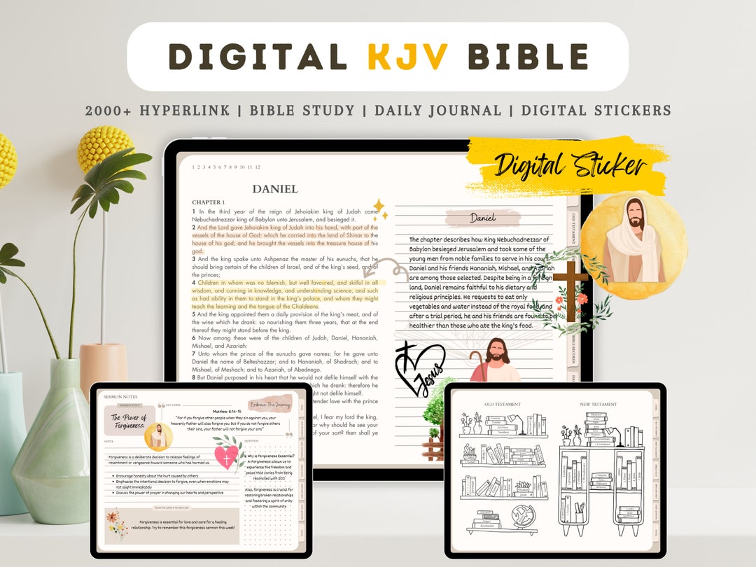 Digital Journaling Bible | KJV Bible | Bible Study for Goodnotes ...