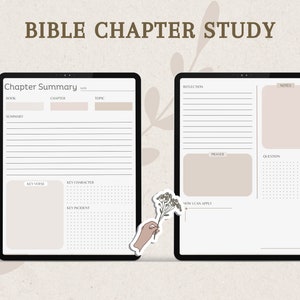 Bible Study Bundle, 6 Templates, Digital Bible Study, Faith Journal ...