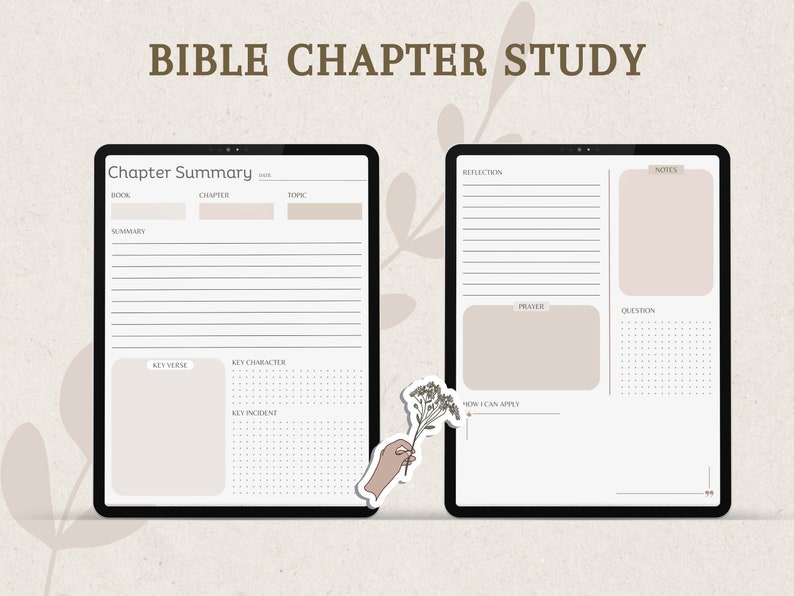 Bible Study Bundle 6 Templates Digital Bible Study Faith - Etsy