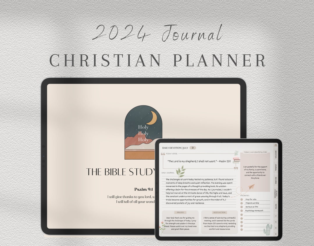 Faith Journal Digital, Prayer Journal, Bible Study Journal, Christian ...