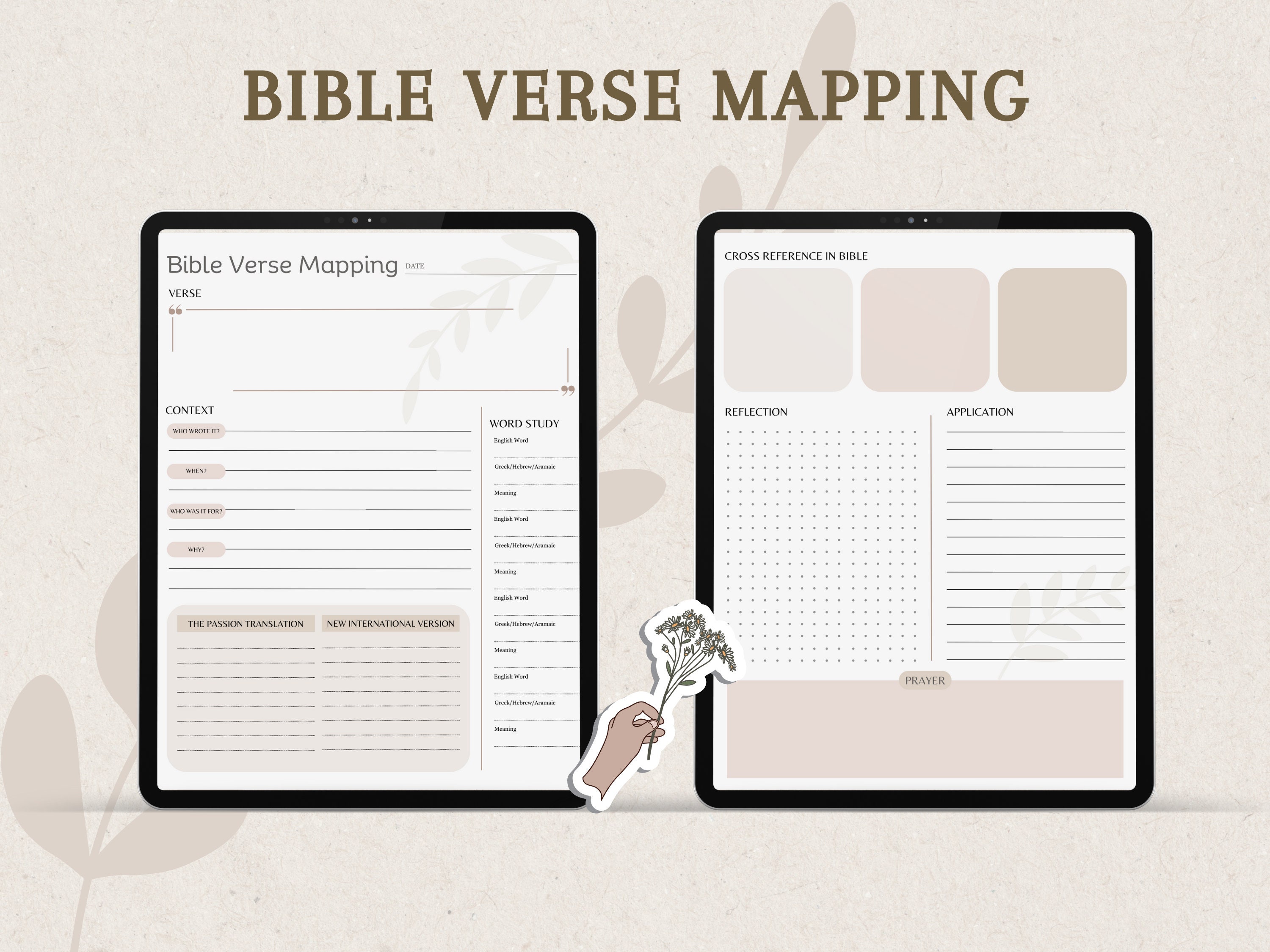 Bible Study Bundle 6 Templates Digital Bible Study Faith - Etsy