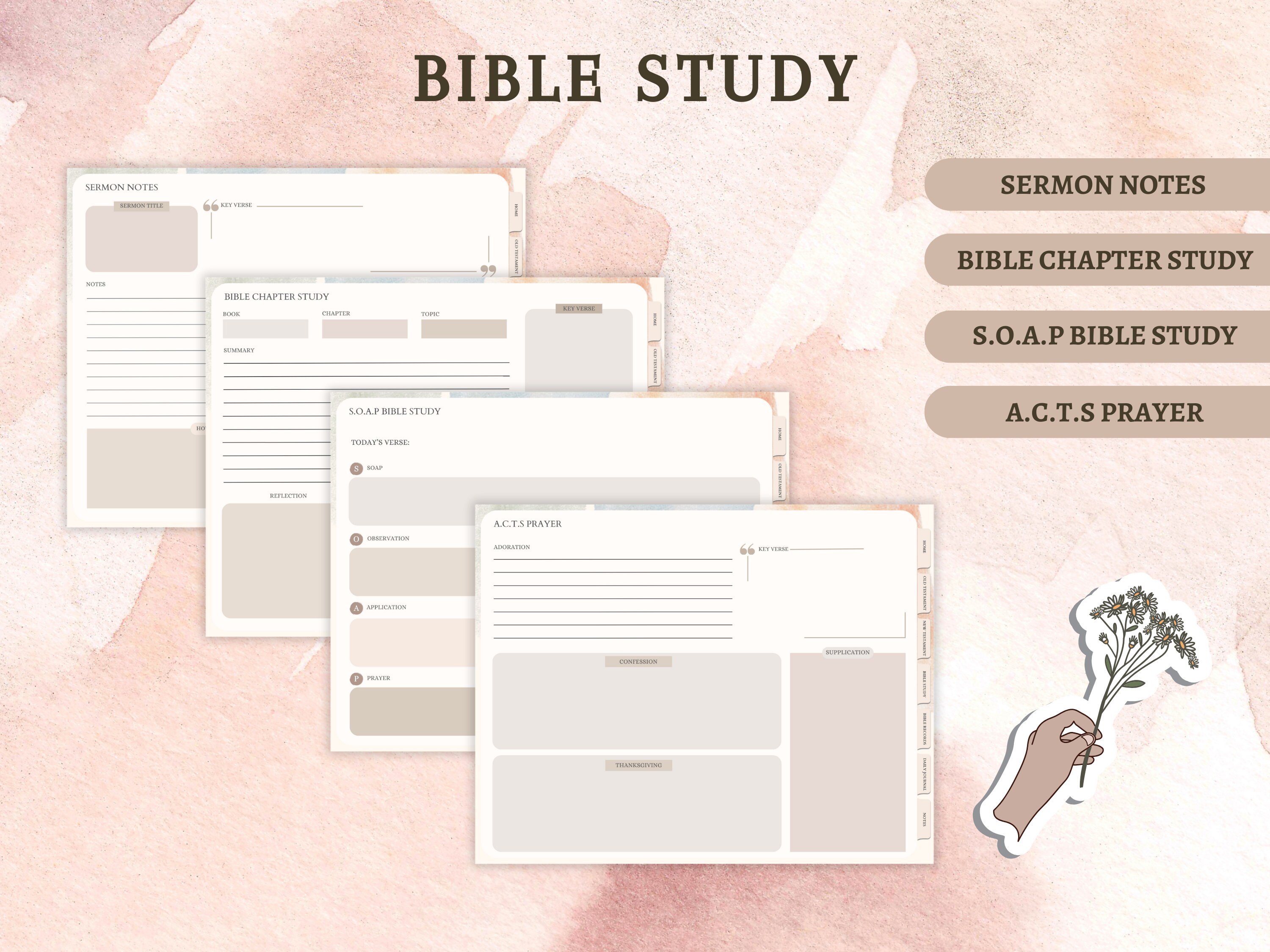 Digital Journaling Bible | KJV Bible | Bible Study for Goodnotes ...