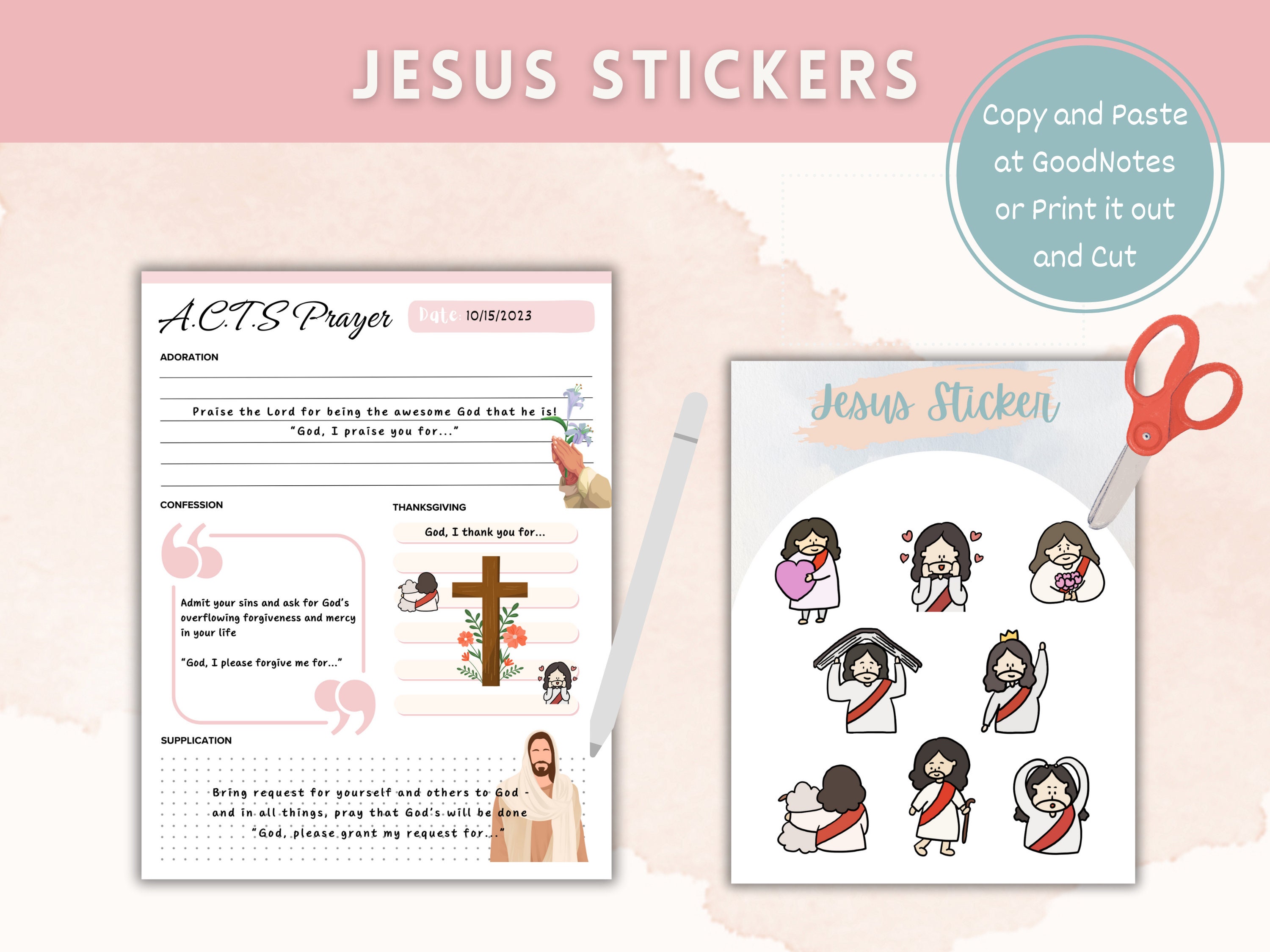 ACTS Bible Study Printable Template - Printable Bible Study Guide ...