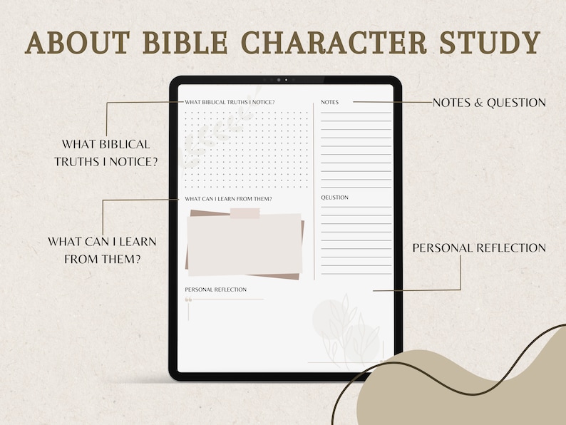 Bible Character Study, Bible Study Printable, Christian Character ...