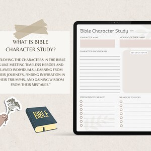 Bible Character Study, Bible Study Printable, Christian Character ...