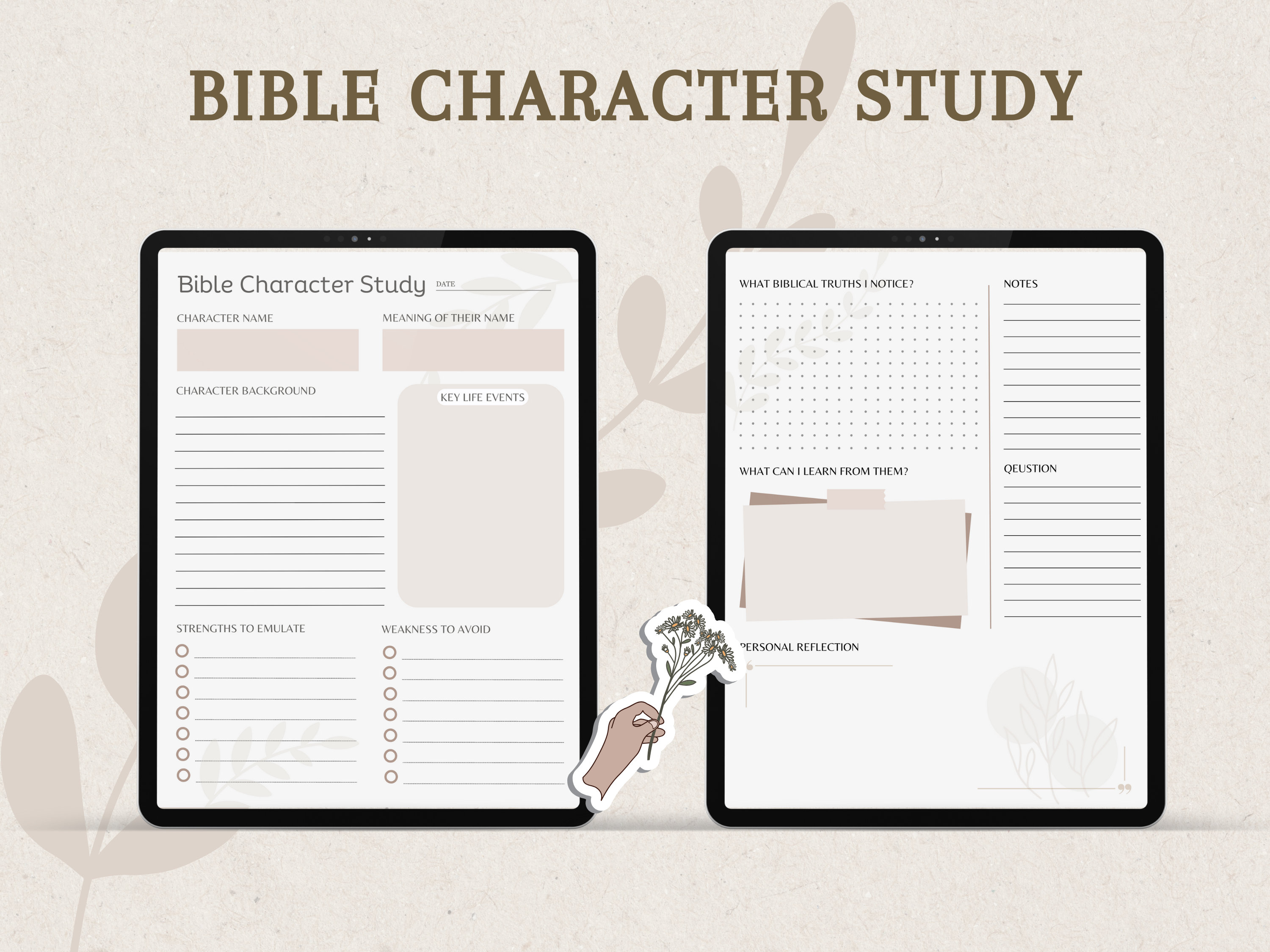Bible Study Bundle 6 Templates Digital Bible Study Faith - Etsy