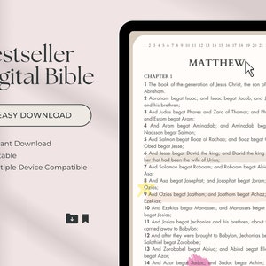 Digital Journaling Bible | KJV Bible | Bible Study for Goodnotes ...