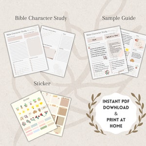 Bible Character Study, Bible Study Printable, Christian Character ...
