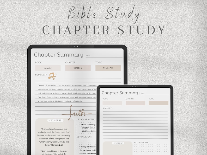 Bible Chapter Study, Bible Study Journal, Printable Bible Study Template, Bible Study Template ...
