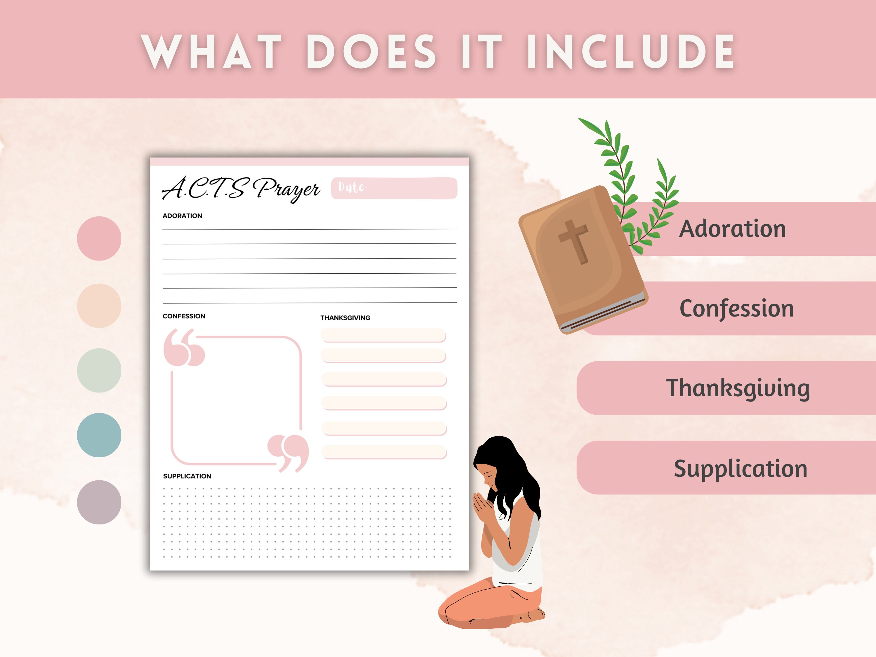 ACTS Bible Study Printable Template - Printable Bible Study Guide ...