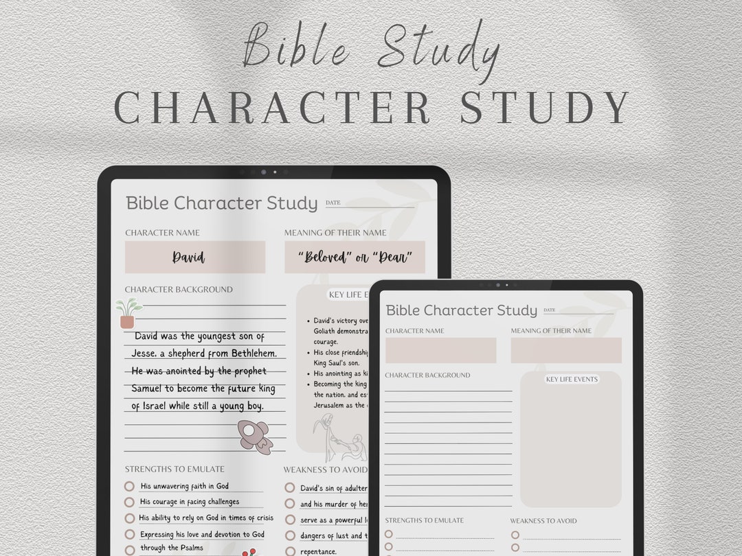 Bible Character Study, Bible Study Printable, Christian Character ...