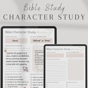 Bible Character Study, Bible Study Printable, Christian Character ...