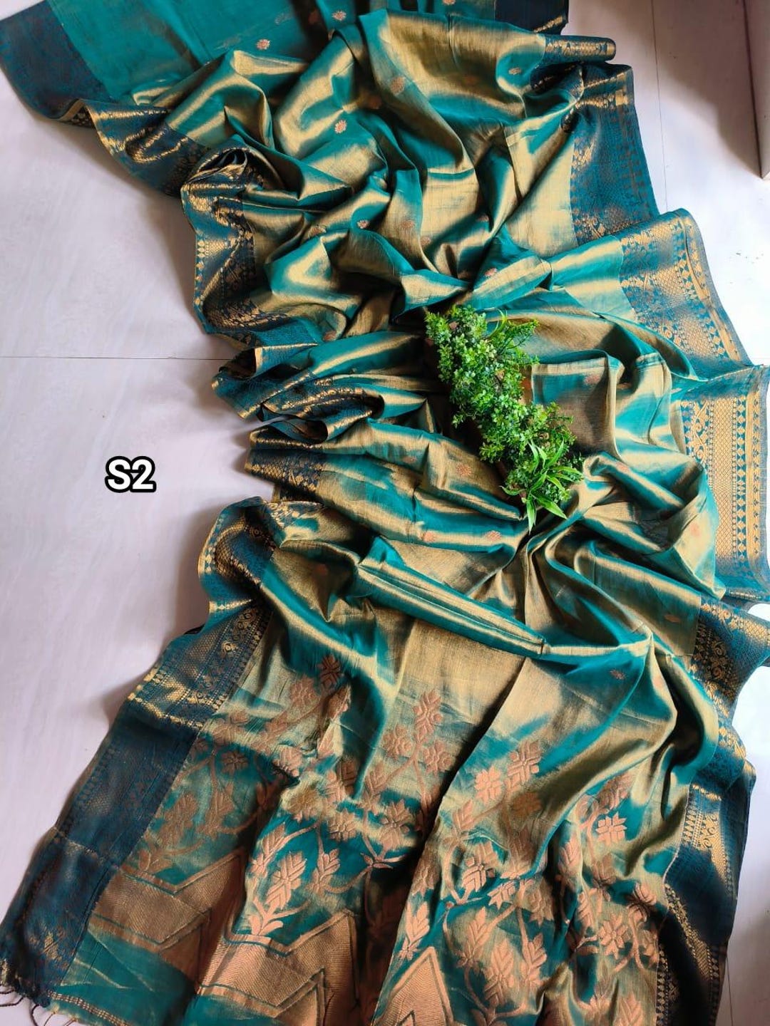 Authentic Tissue Khadi Jamdani Saree With Blouse Piece: Mercerised ...