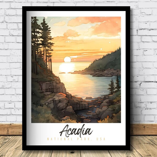 Acadia Print - Etsy