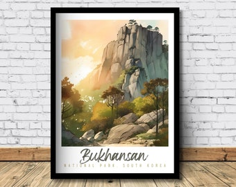 Jotunheimen National Park Watercolor Travel Poster Jotunheimen - Etsy