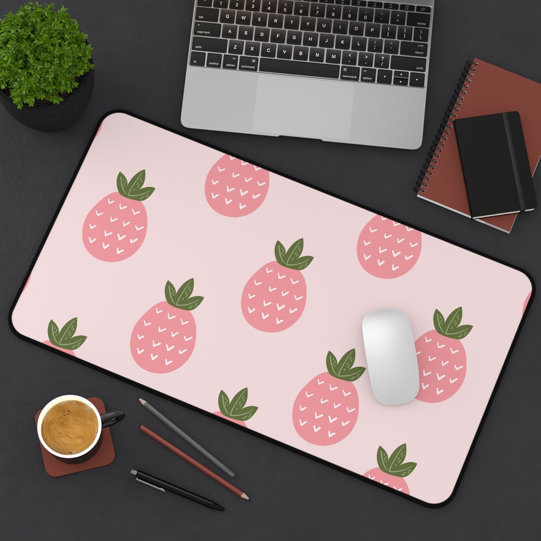 Cute Pink Desk Mat, Pastel Desk Mat, Mouse Pad - Etsy